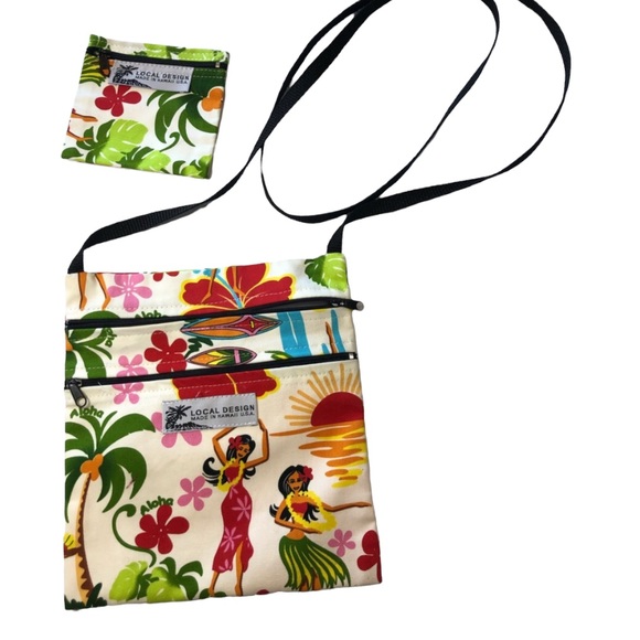 Local Design made in Hawaii | Bags | Fl Hawaiian Aloha Crossbody Bag ...